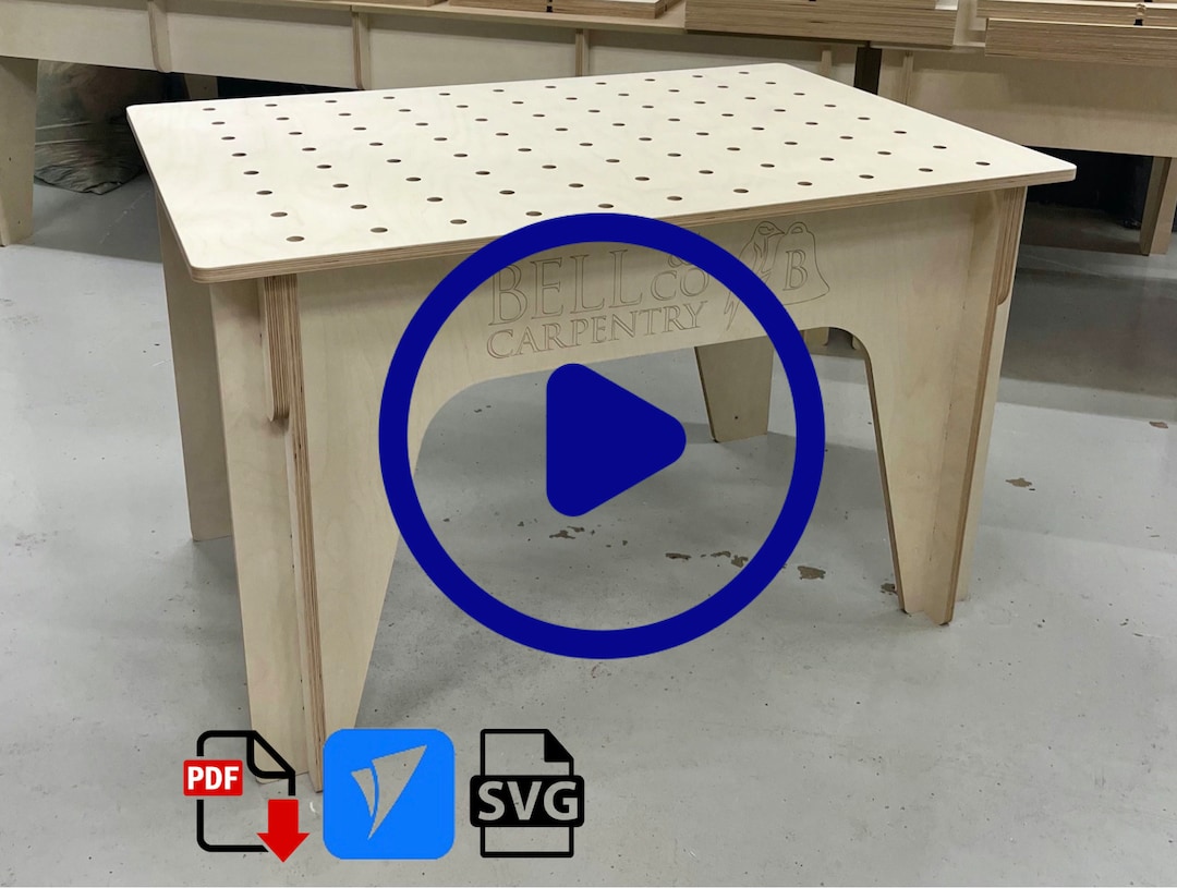 Small Workbench CNC Plans DXF Festool MFT Assembly Table - Portable ...