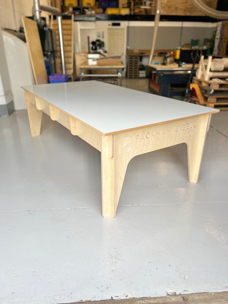 Big Workbench Assembly Table 8x4 Portable Site Wooden Birch Ply Festool ...