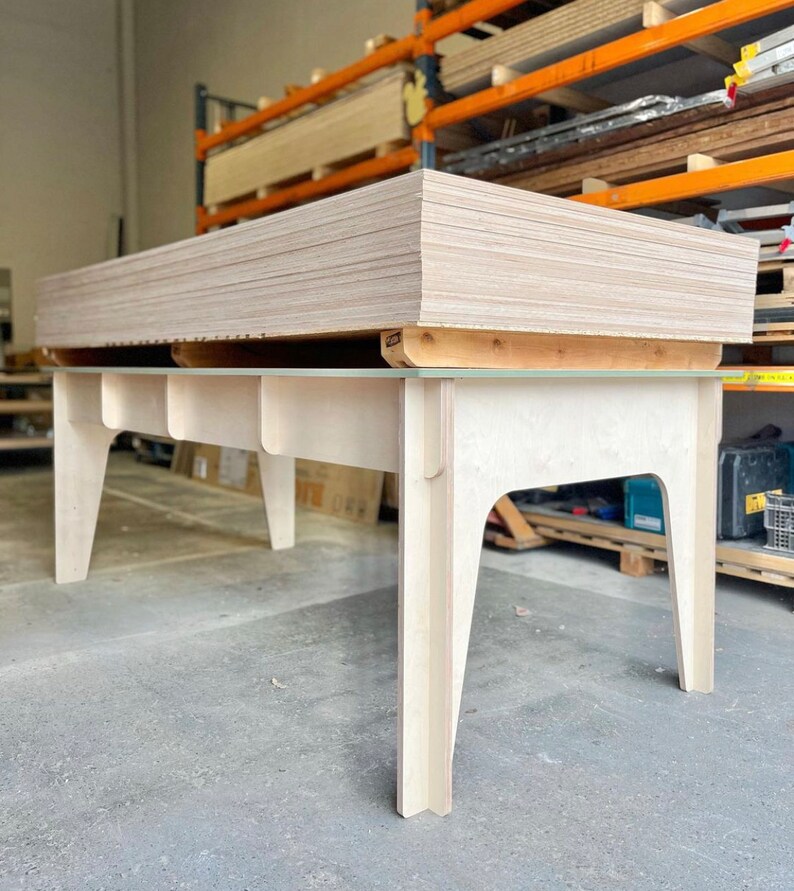 Big Workbench Assembly Table 8x4 Portable Site Wooden Birch Ply Festool ...