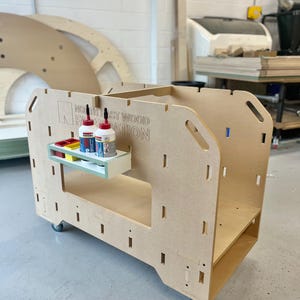 Workshop Trolley CNC Router Plans Wood Storage MFT Cart for Joinery ...