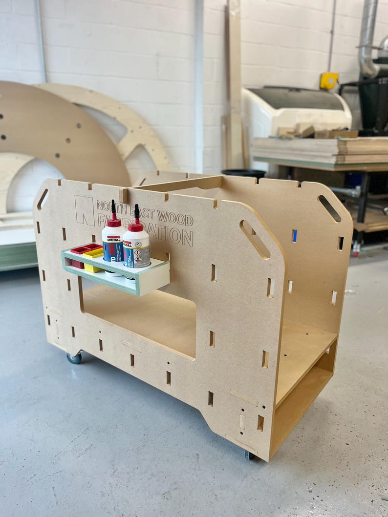 Workshop Trolley CNC Router Plans Wood Storage MFT Cart for Joinery ...