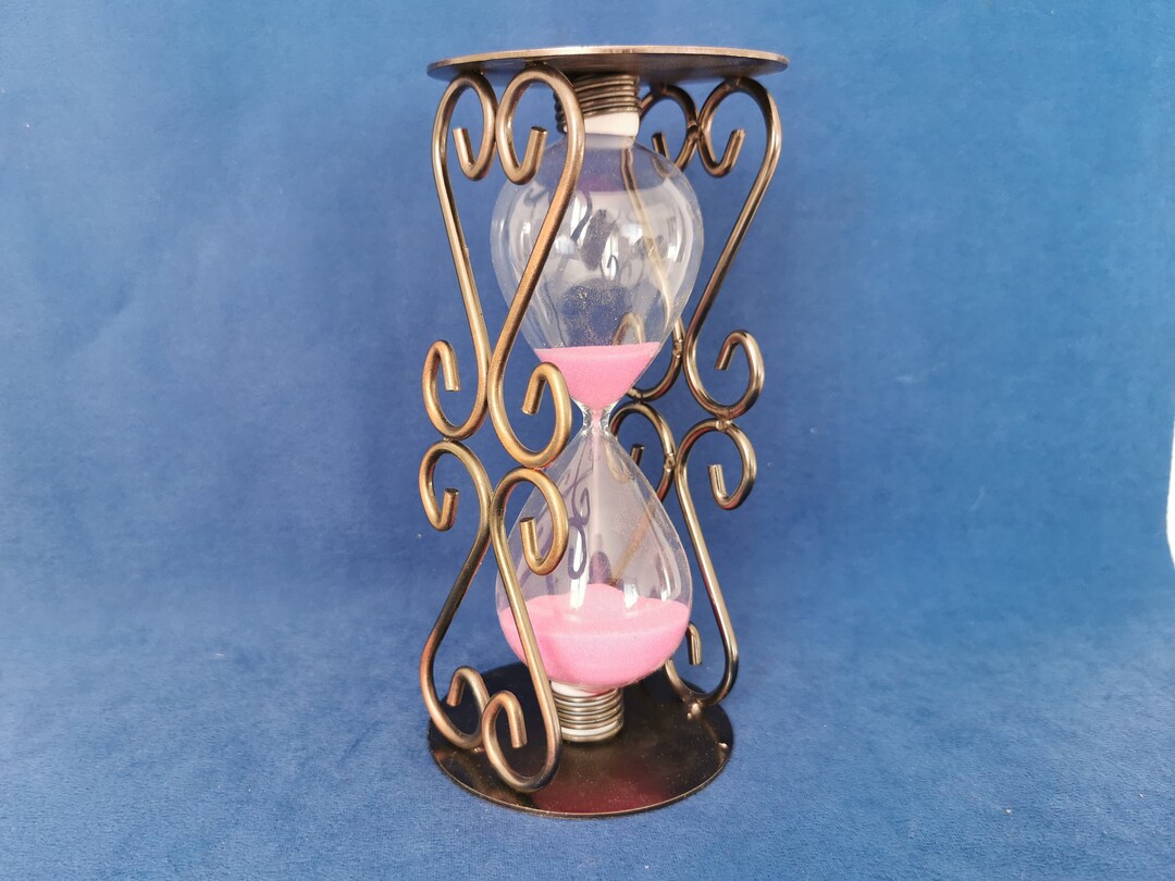 Vintage Hourglass, Brass Sand Glass, Brass Hourglass, Table Top Brass ...