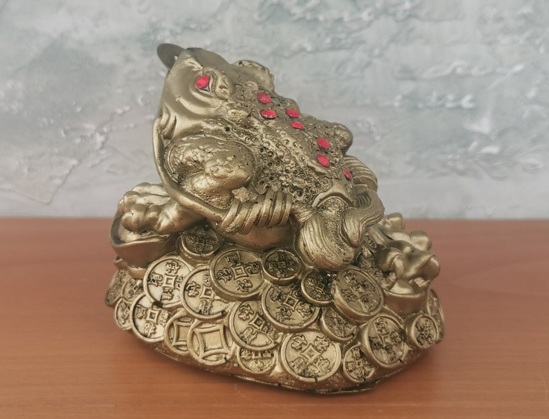 Three-legged Luck Frog, Three-legged Frog of Money, Feng Shui Three ...