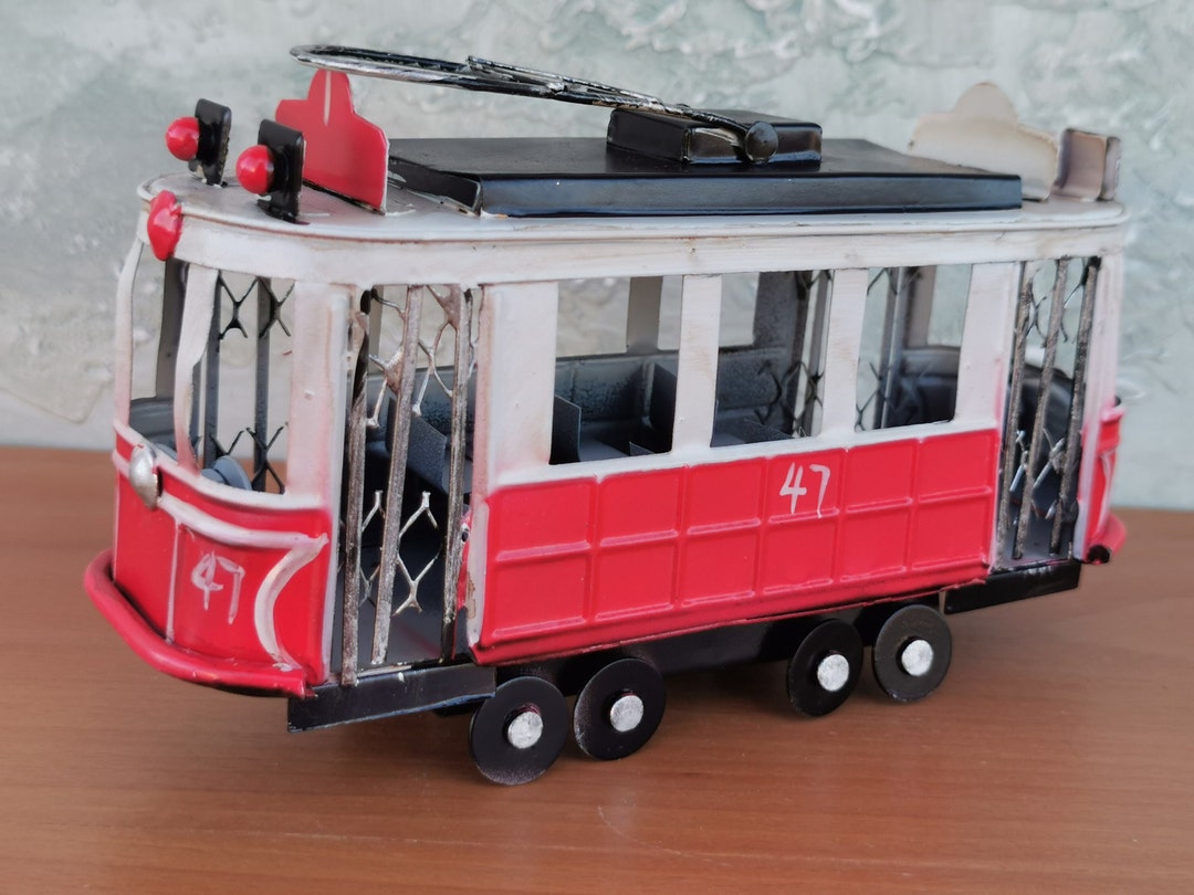 Vintage Tram, Tram, Metal Retro Tram, Model Tram, Tram Car , Metal Tram ...