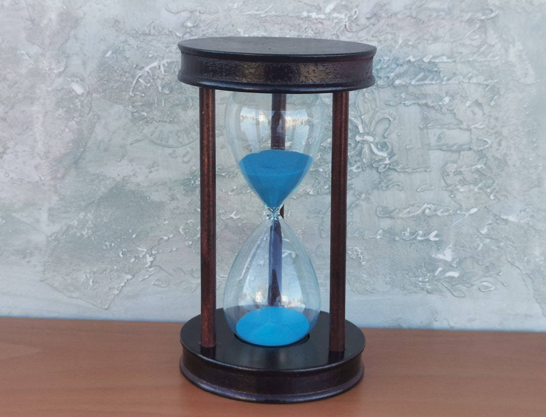 Hourglass, Retro Hourglass, 15 Minute Hourglass, Hourglass With Blue ...
