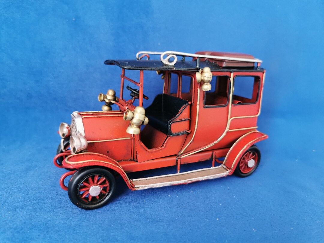Vintage Metal Car Metal Automobile Model Handmade Retro Car - Etsy