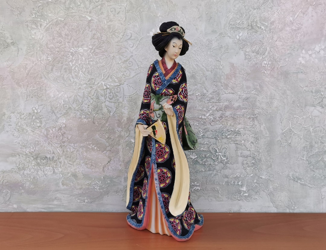 Vintage Japanese Geisha Figure, Unique Geisha Figure, Rare Find ...