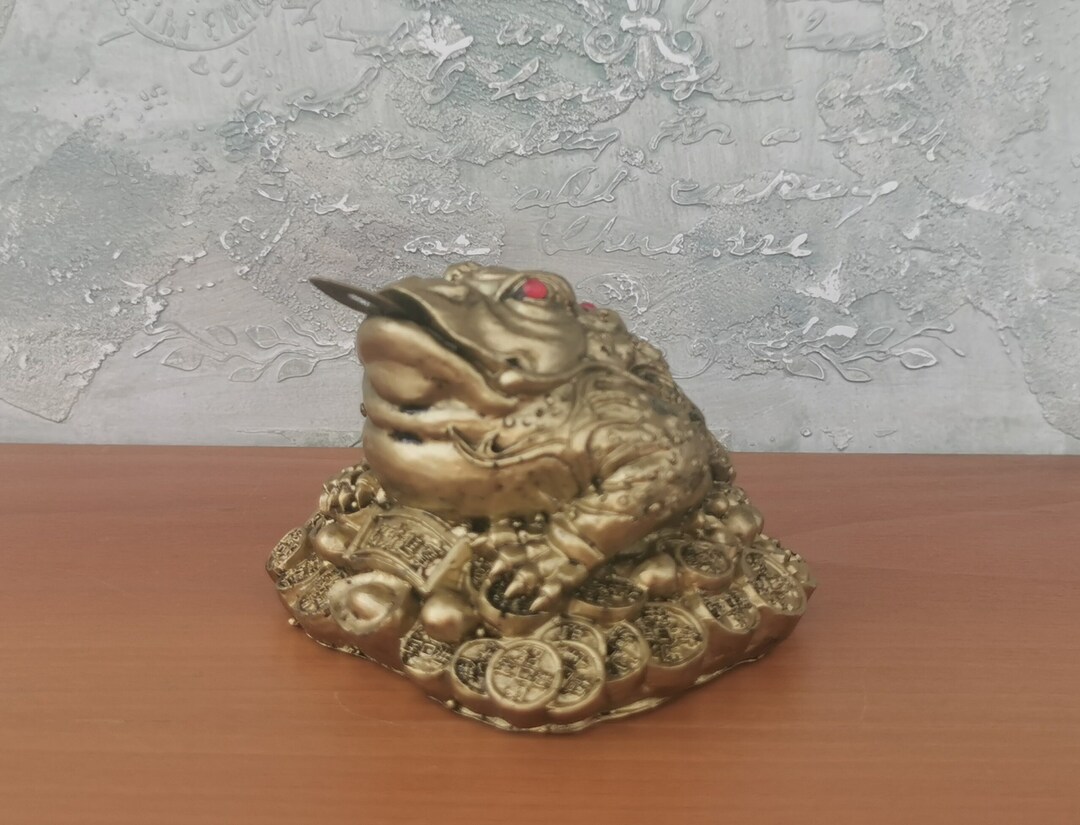 Three-legged Luck Frog, Three-legged Frog of Money, Feng Shui Three ...