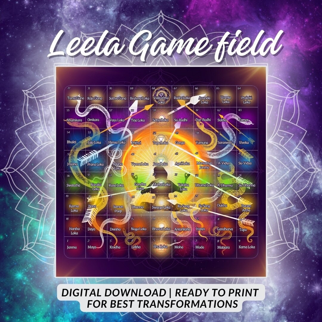 Tablero de juego LEELA GAME FIELD, Lila Spiritual, regalo de juego de ...