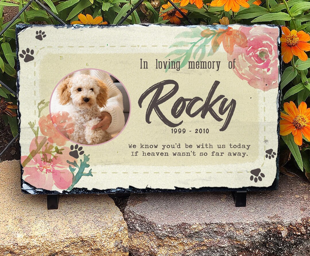 Pet Memorial Stone | Pet Memorial Stones for Dogs and Cats Pet | Pet ...