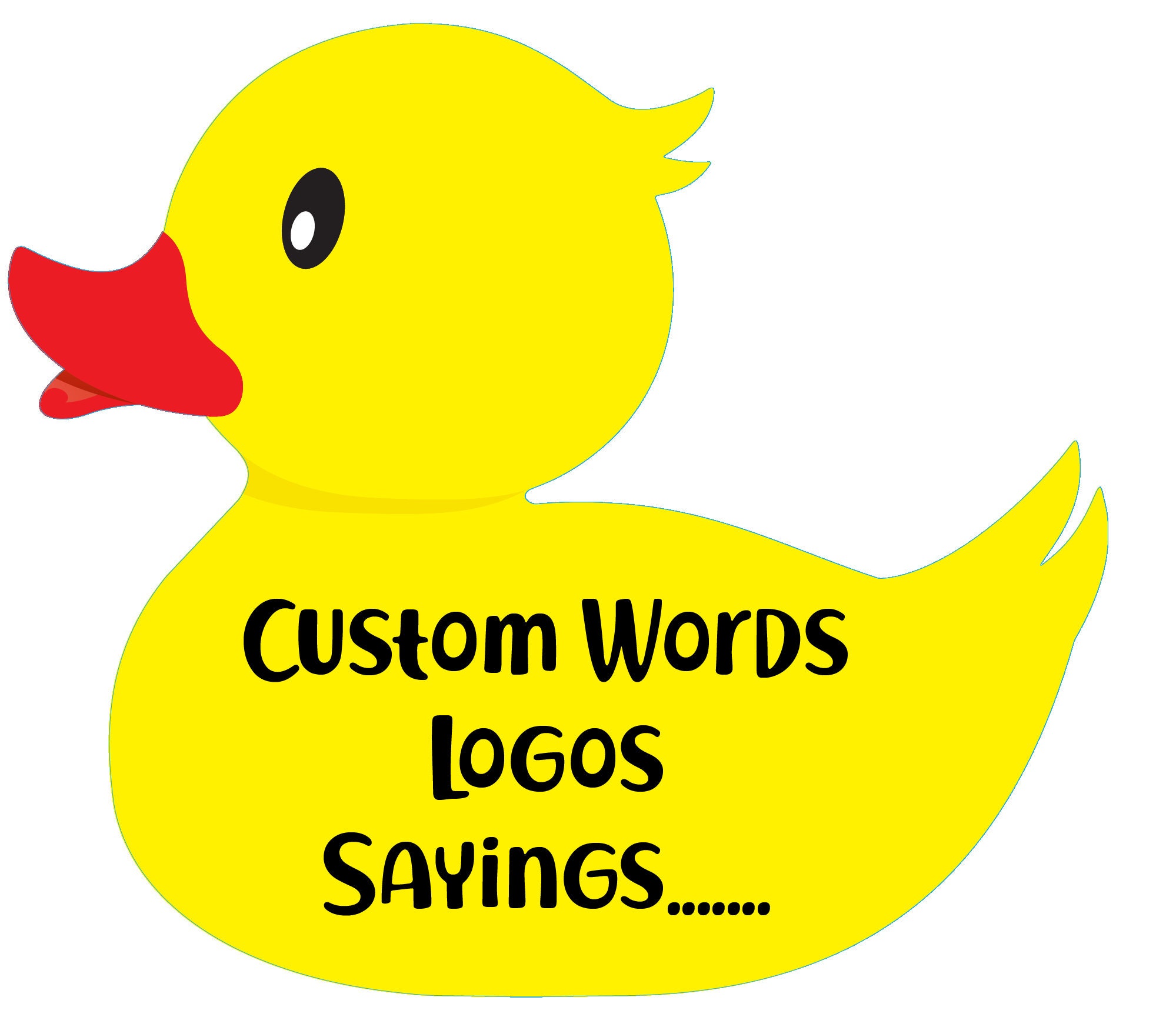 Rubber Duck Cut-out Yard Sign With H-stake Coroplast, 24''x27'', Blank ...