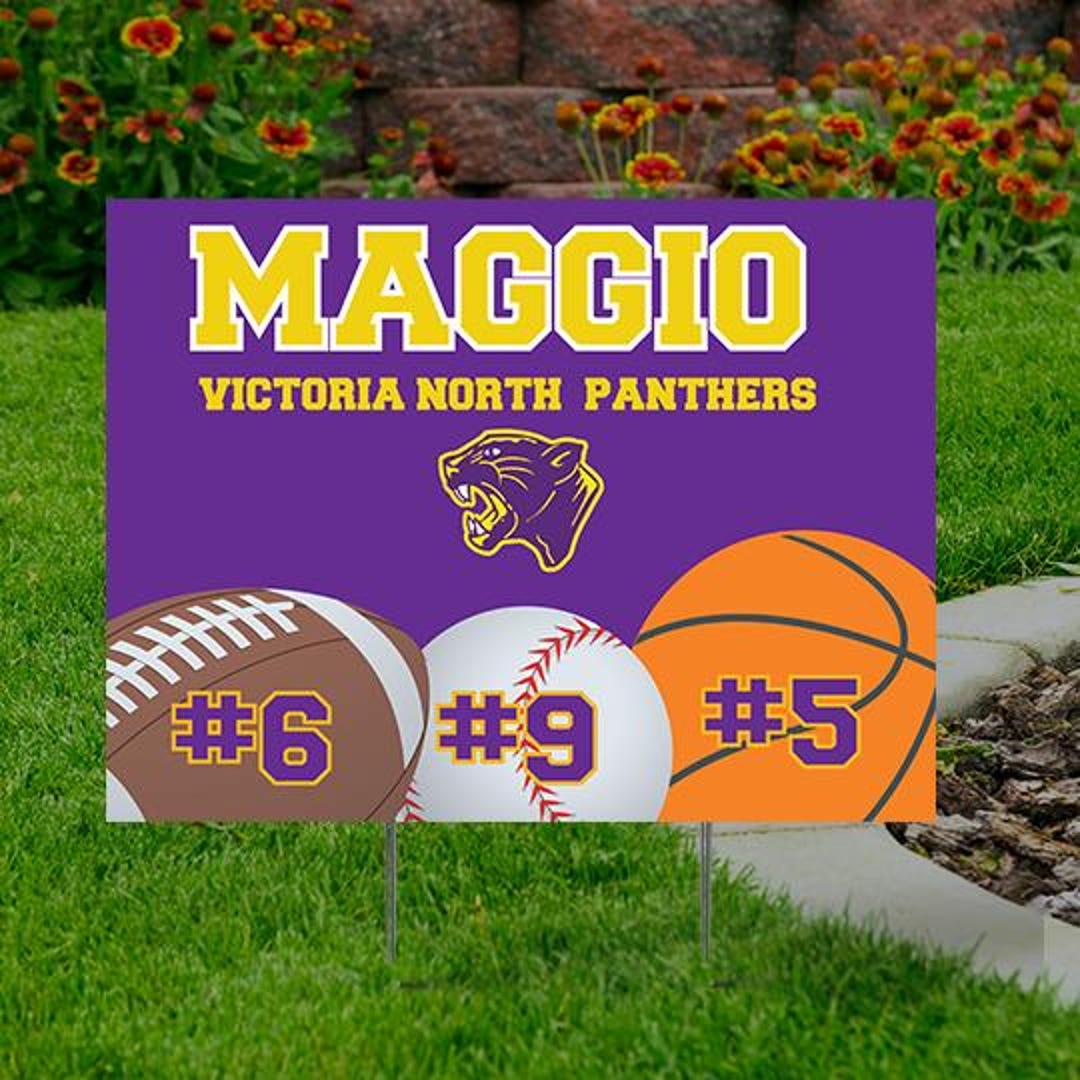 Multi Sport Signs 24x18, Baseball, Soccer, Tennis, Baseball, Football ...