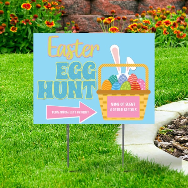 Easter Egg Hunt Sign - Etsy
