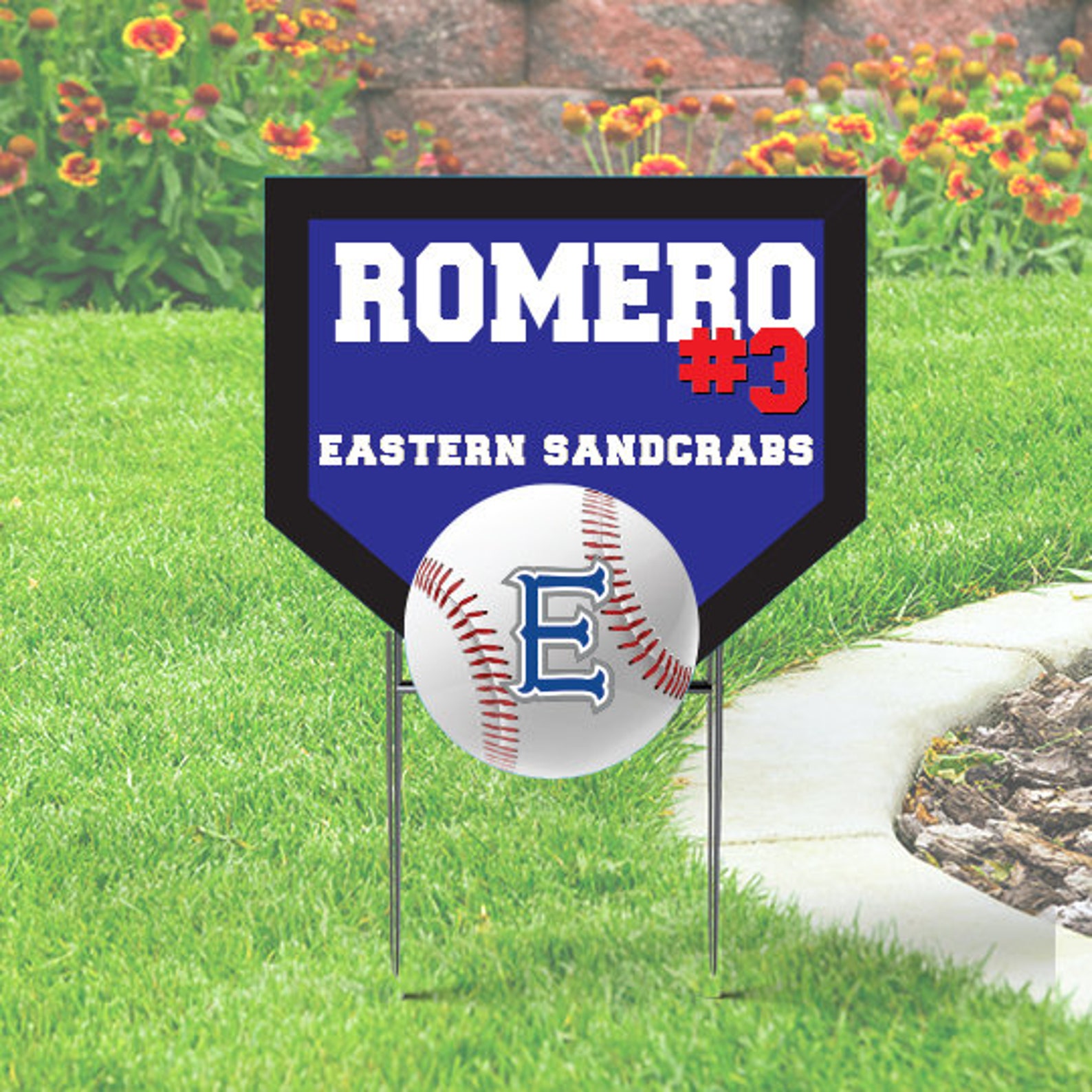 Baseball Diamond Shape Yard Sign 24x24 Includes H-stake - Etsy