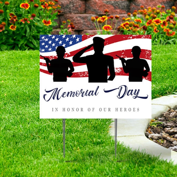 Memorial Day Yard Signs - Etsy
