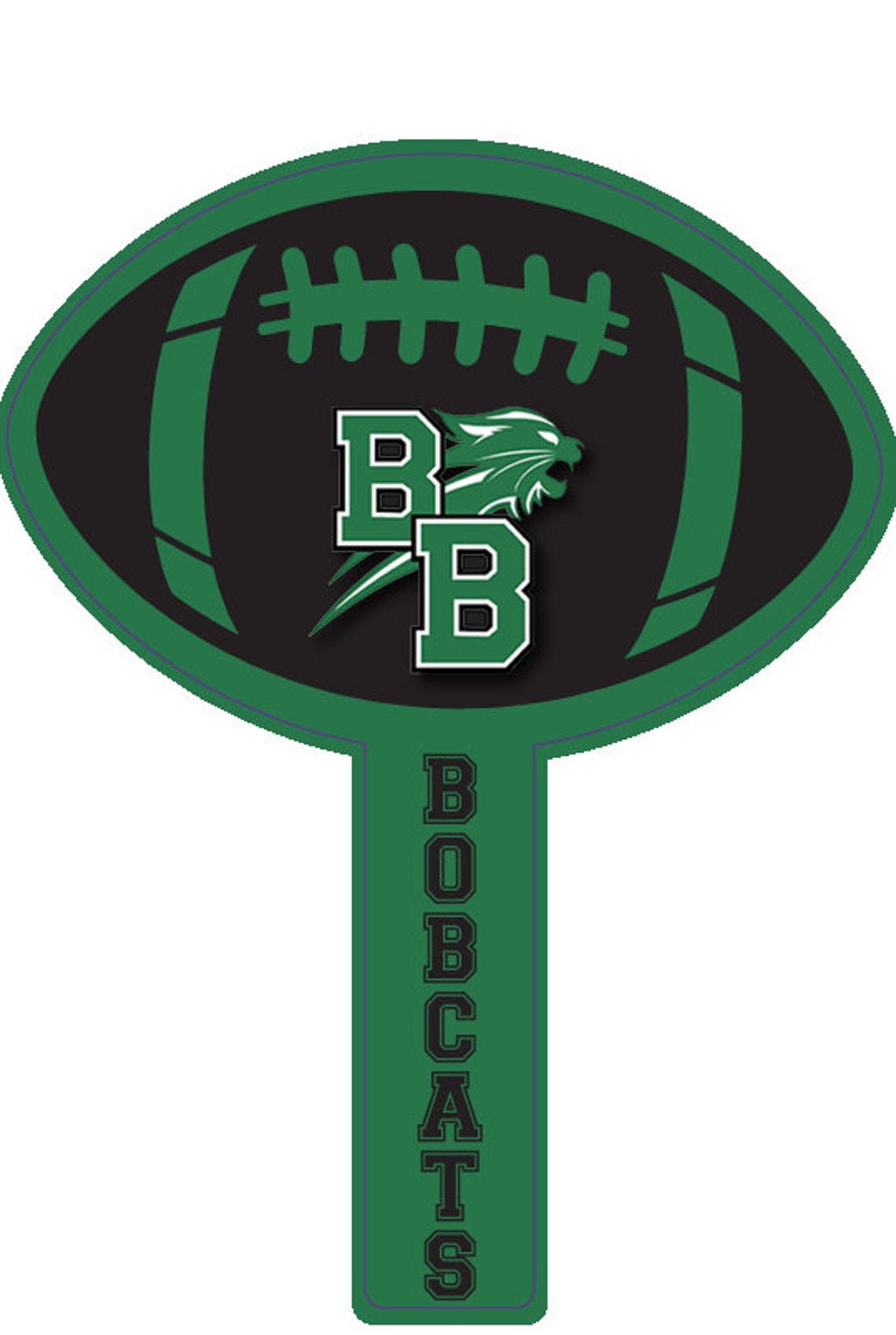 Football Shaped Hand Fans Coroplast Plastic Material - Etsy