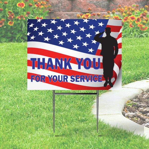 Thank You for Service Banner - Etsy