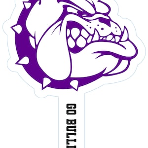 Bulldogs Shaped Hand Fans - Coroplast Plastic Material Sold in Sets of ...