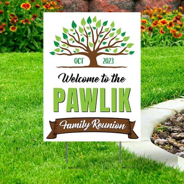 Family Reunion Personalized Welcome Sign - Etsy