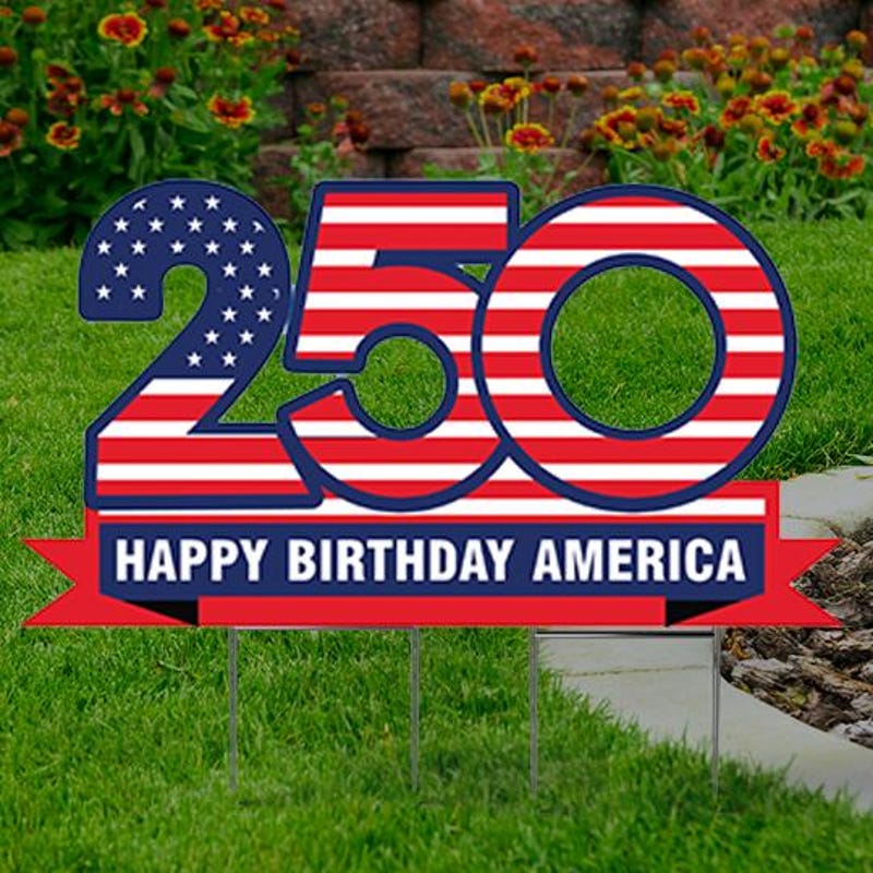 Celebrating 250 Yard Sign - Etsy