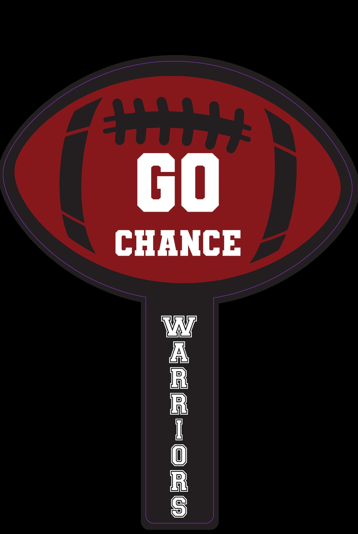 Football Shaped Hand Fans Coroplast Plastic Material - Etsy