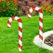 2 Candy Cane Yard Sign Cutout Comes With H-stake 27'' TALL, 12'' Wide ...