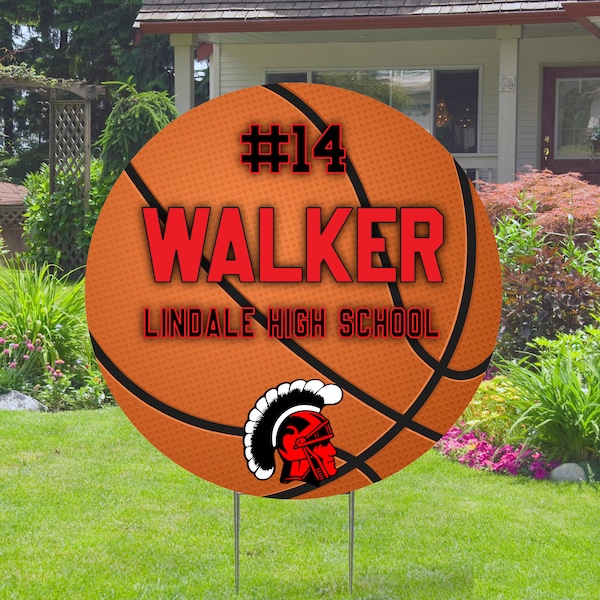 Basketball Yard Sign - Etsy