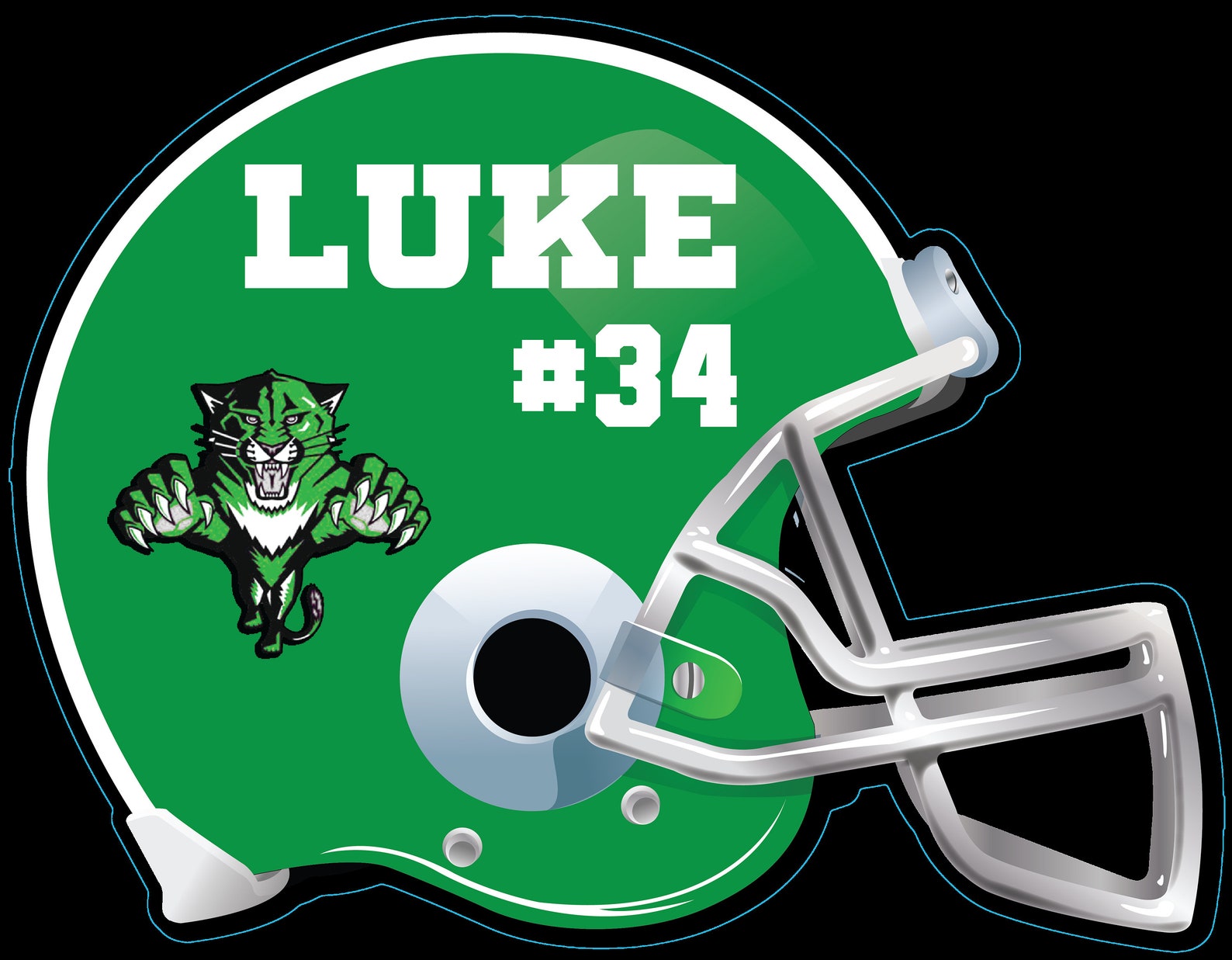 Football Helmet Yard Sign 27x21 Yard Sign - Etsy