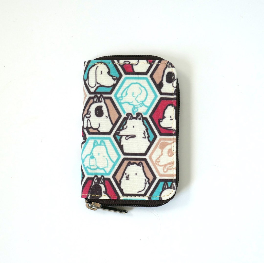 Cute Small Wallet Dig Lover With All Around Zipper and 5 Pockets | Dog ...