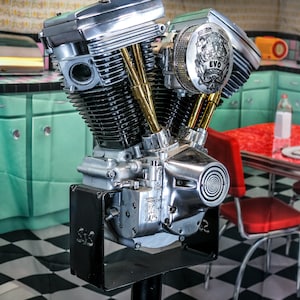 Downward Spiral Silver Shovelhead Evo Points Timing Timer Cover Harley ...