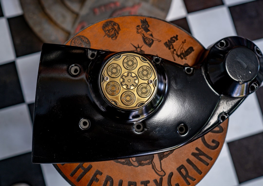 38 Special Late 2003+ Sportster Solid Brass Points Timing Timer Cover ...