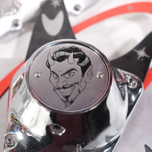 Retro Devil Shovelhead Evo Metal Points Timing Timer Cover for Harley ...