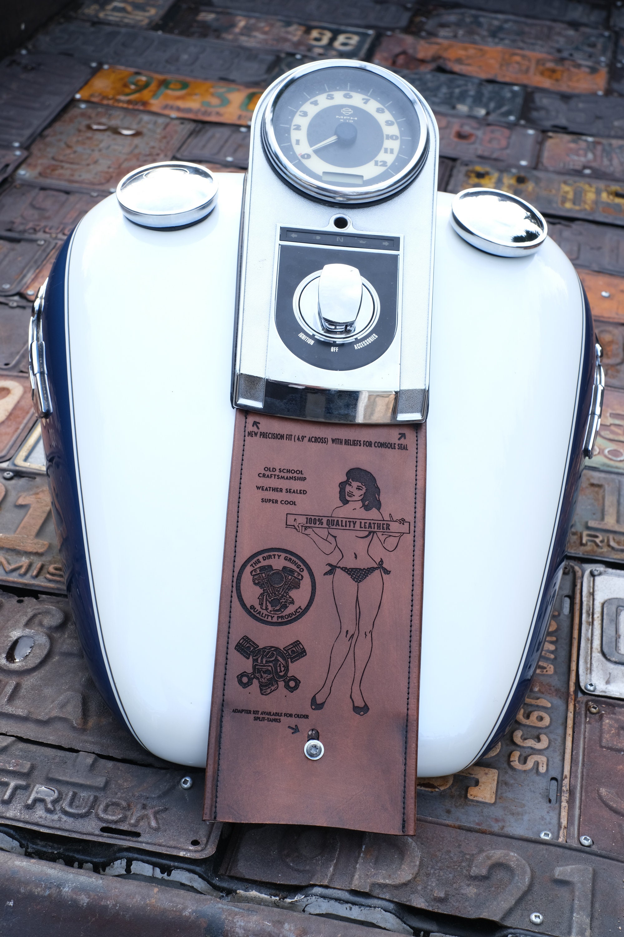 Harley Davidson Leather Gas Tank Panel Bib Softail 1% Skeleton - Etsy ...