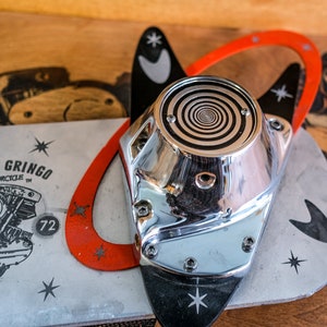 Downward Spiral Silver Shovelhead Evo Points Timing Timer Cover Harley ...