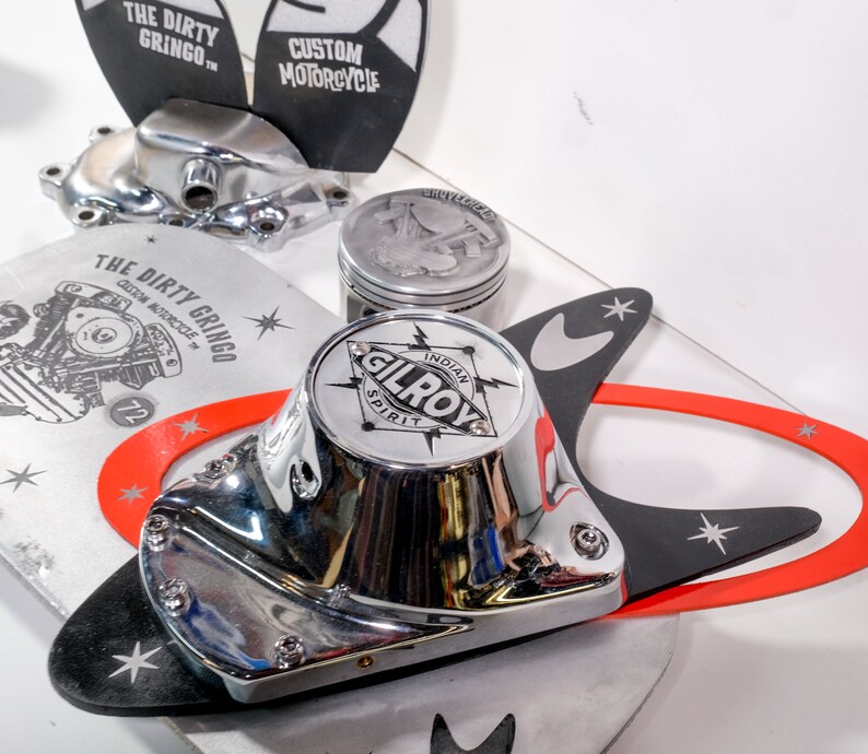 Gilroy Era Indian Spirit Motorcycle Aluminum Points Cover | Custom ...