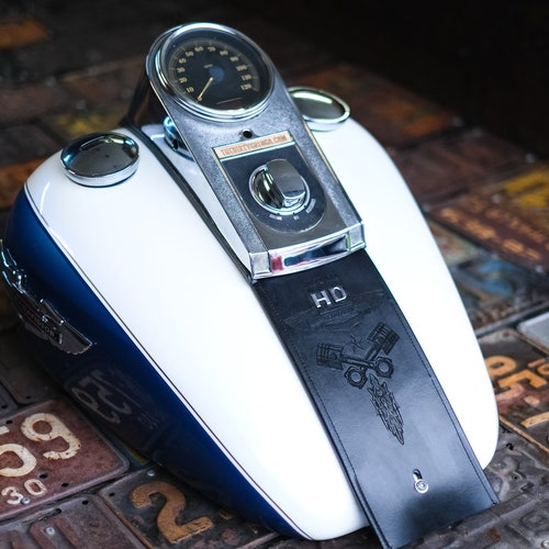 Harley Davidson Leather Gas Tank Panel Bib Bad Bitch V-twin - Etsy