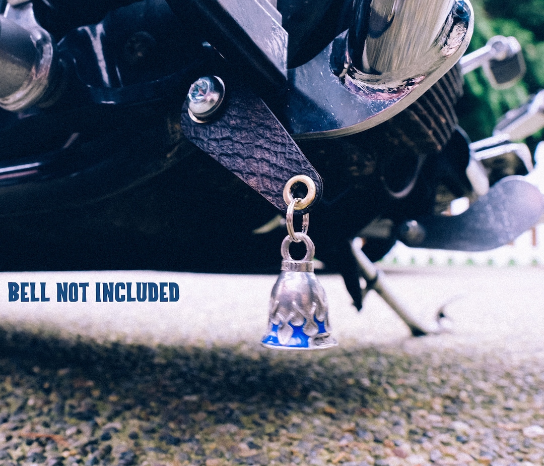 Motorcycle Gremlin Bell Hanger Python Snake Black Leather Luck Harley ...