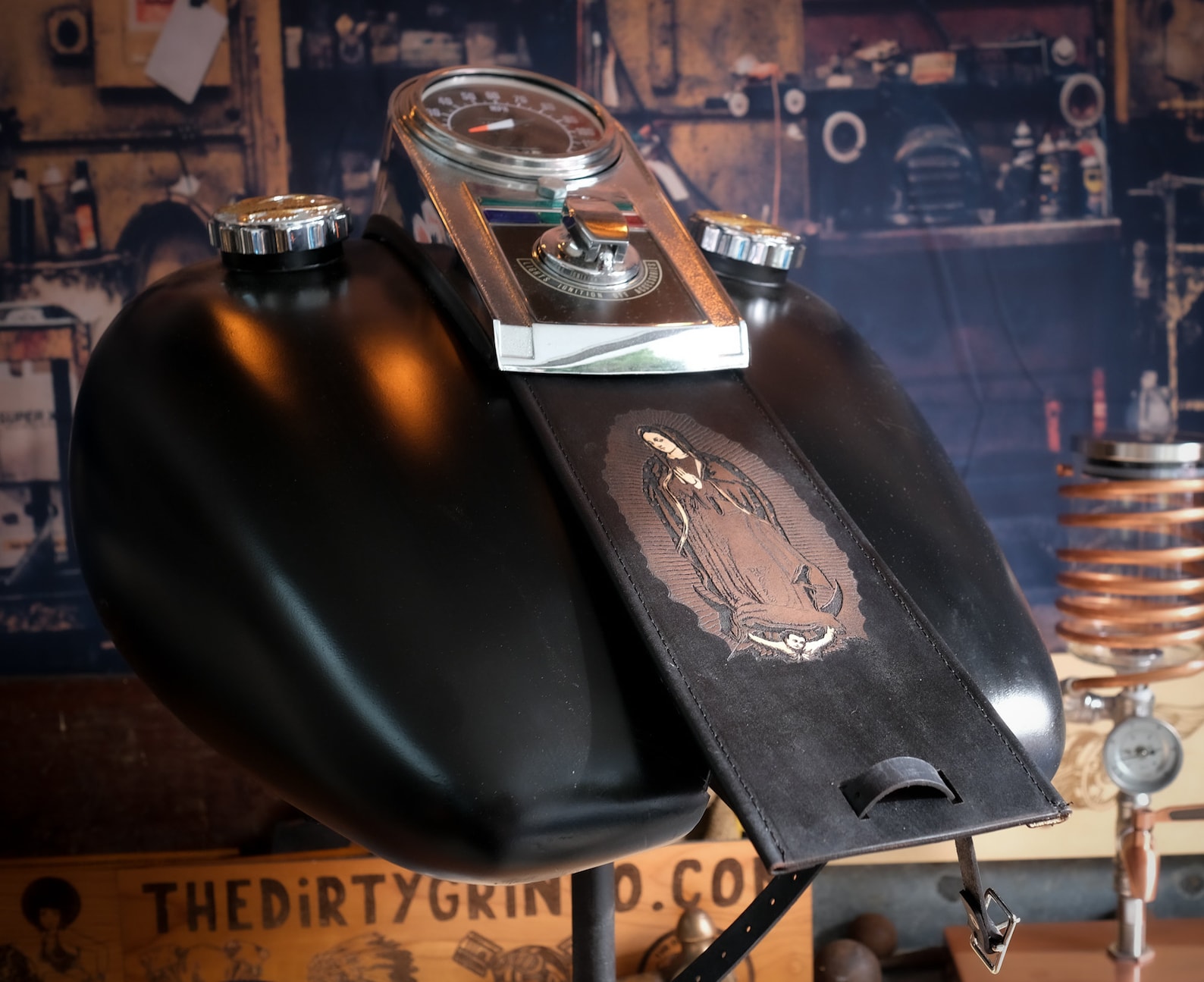Harley Davidson Our Lady of Guadalupe Leather Gas Tank Panel - Etsy