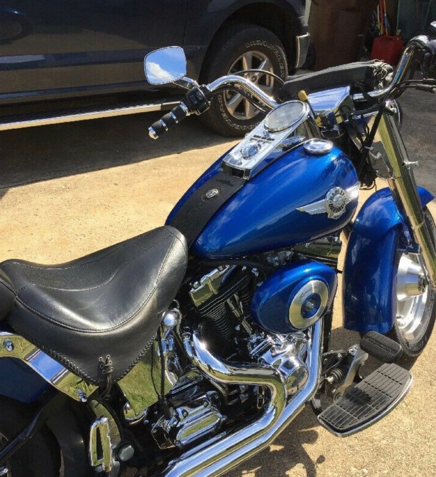 Harley Davidson Leather Tank Bib Panel USN US Navy Proud | Etsy