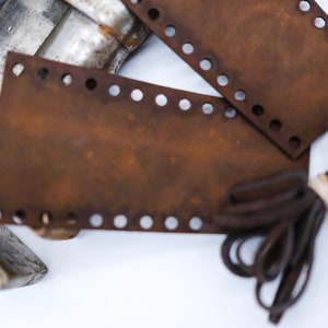 Premium Distressed Brown Leather Motorcycle Clutch & Brake Lever Covers ...