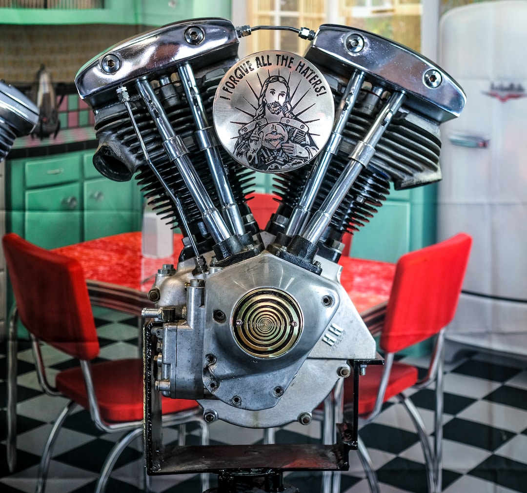 Downward Spiral Brass Shovelhead Evo Points Timing Timer Cover Harley ...