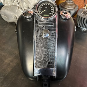 Crocodile Alligator Texted Black Cow Leather 2008-2022 Harley Road King ...