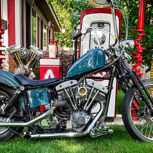 Downward Spiral Silver Shovelhead Evo Points Timing Timer Cover Harley ...