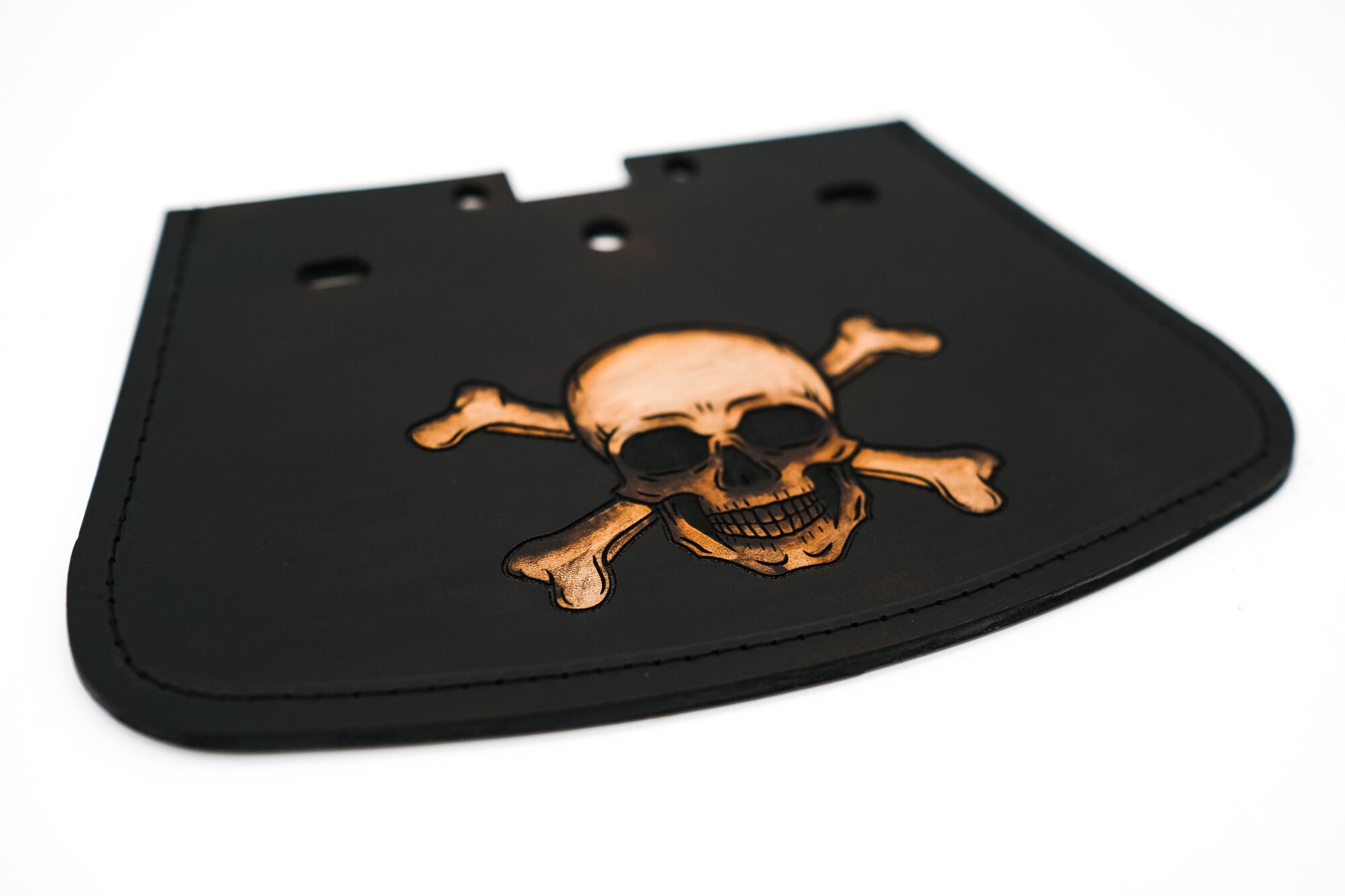 Skull Jolly Roger Crossed Bones Rear Mud Flap Harley Davidson ...