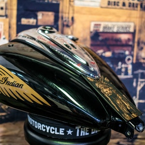 Custom Leather Indian Chief Touring Motorcycle Gas Tank Bib Warrior ...