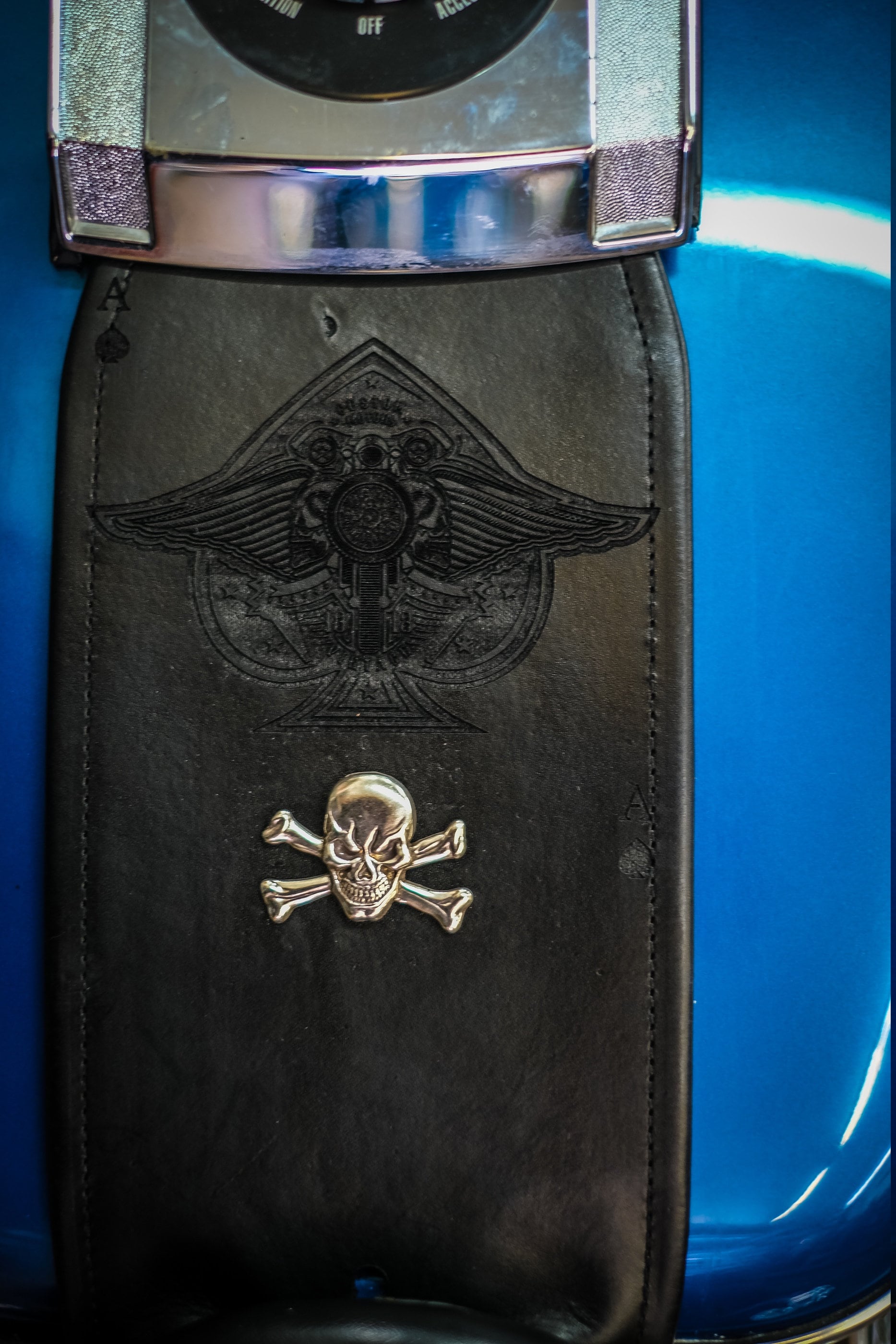 Harley Davidson Leather Tank Bib Panel Concho Custom Ace of - Etsy Ireland