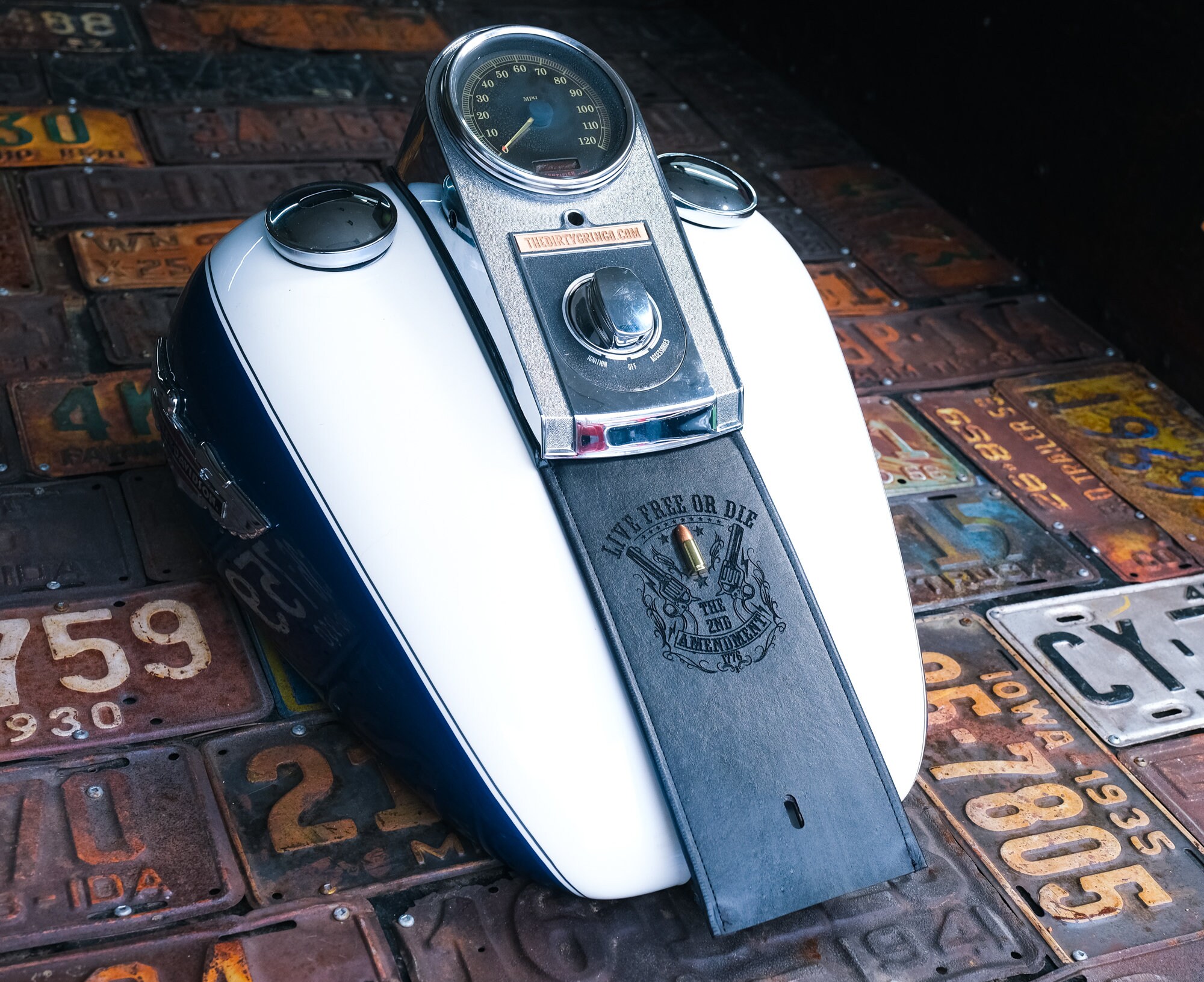 Harley Davidson Leather Gas Tank Panel Pro 2nd Amendment - Etsy