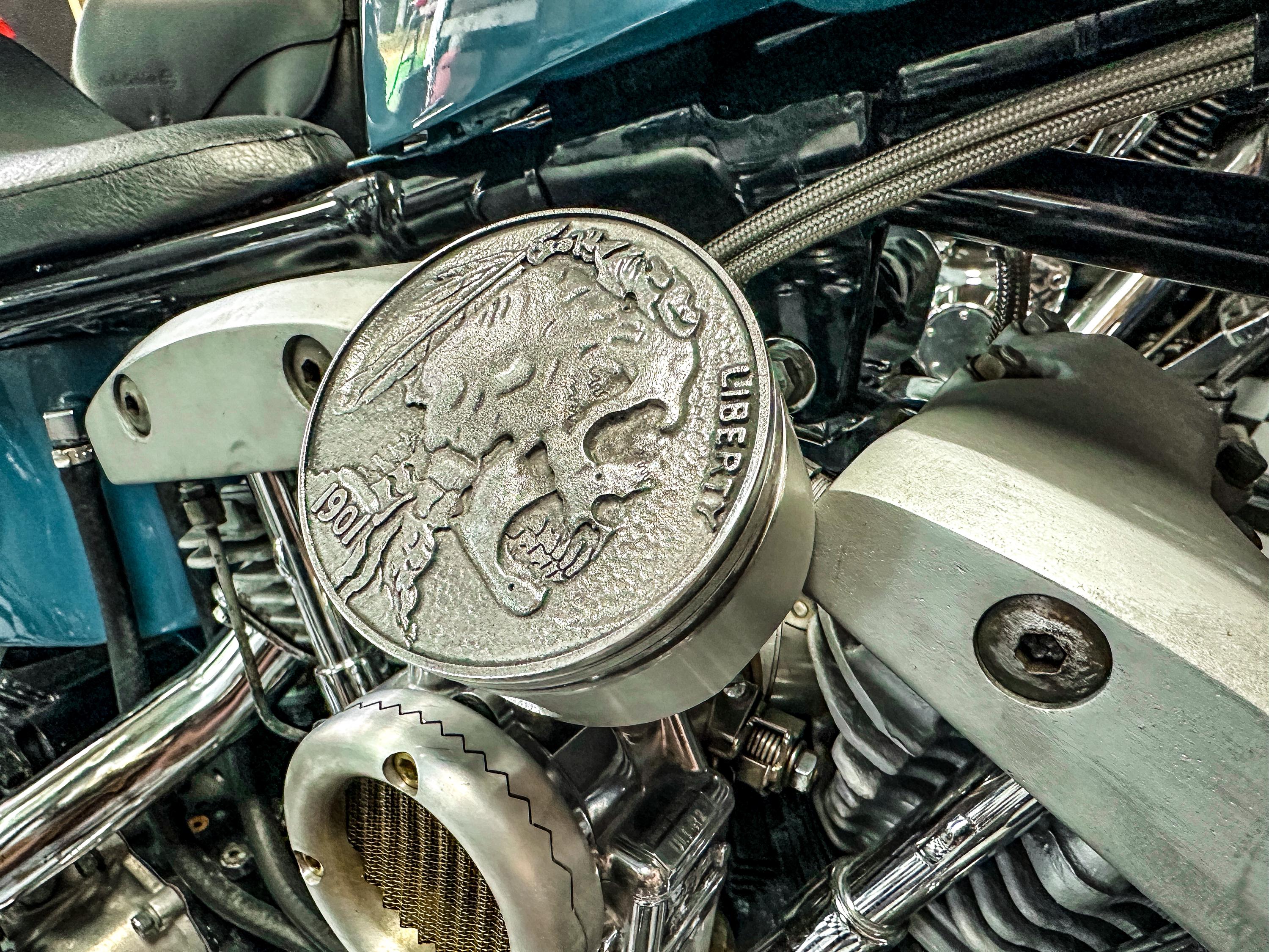 Retro Carved Dead Indian Chief Hobo Coin Liberty 1903 Harley Davidson ...