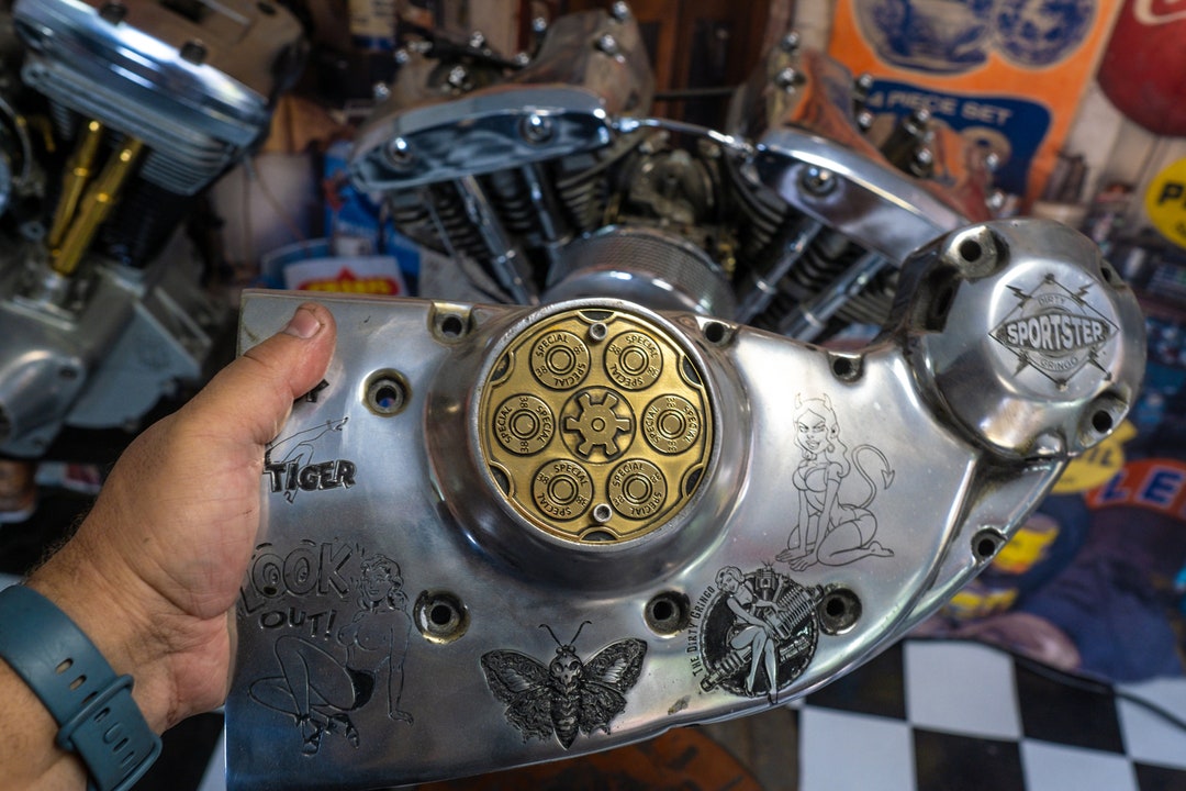 38 Special Early 2002- Sportster Solid Brass Points Timing Timer Cover ...