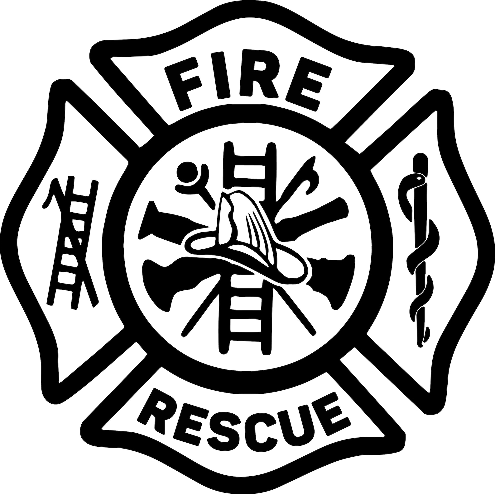 Fire Rescue EMS Emergency Service AI, SVG, Png Dxg Files for Use With ...
